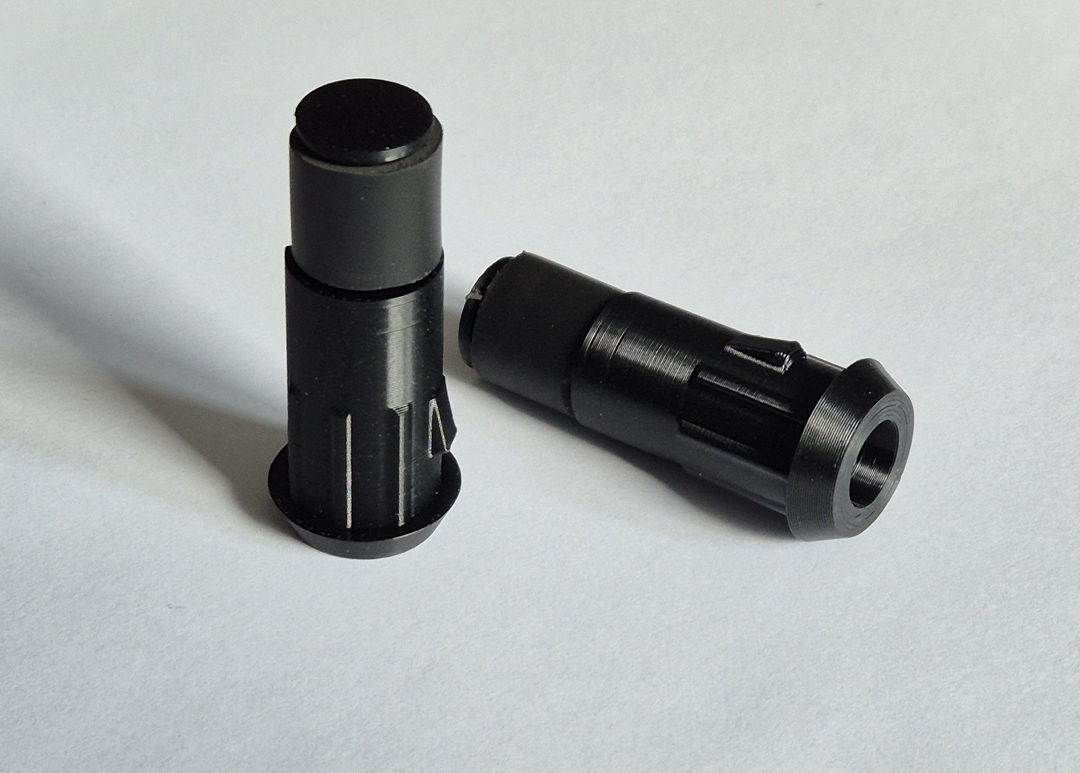 Mini ONE R56 Rear Parcel Shelf Stud / Pivot / Hinge / Post (pair) – version 2 – Peppermint Racing